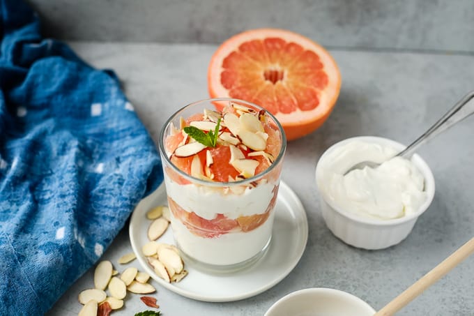 Grapefruit Yogurt Parfait - I Heart Vegetables
