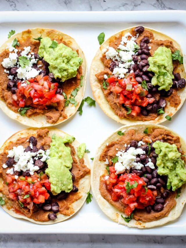 15 Minute Vegetarian Tostadas - I Heart Vegetables