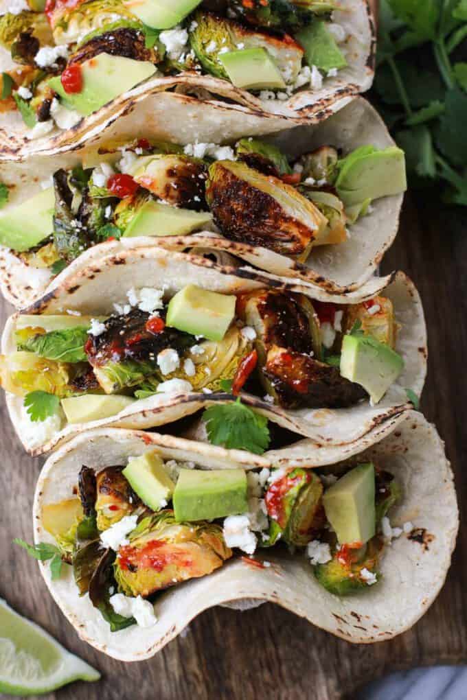 Spicy Brussels Sprout Tacos - I Heart Vegetables