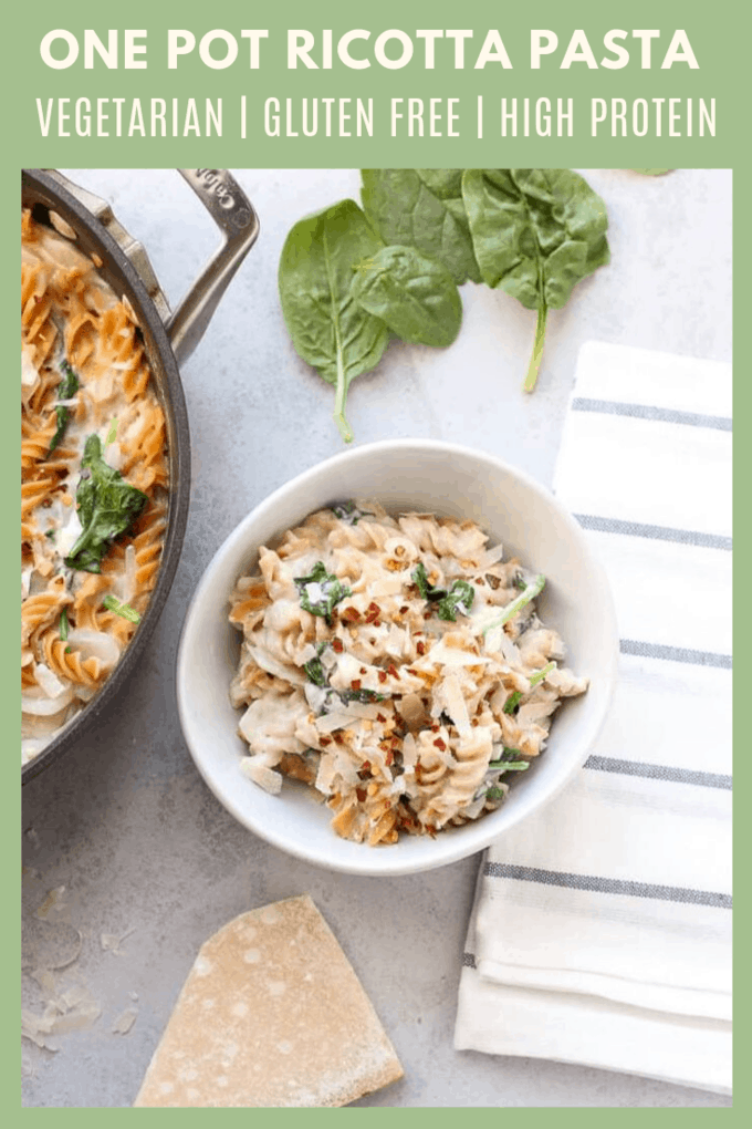 One Pot Pasta with Ricotta - I Heart Vegetables