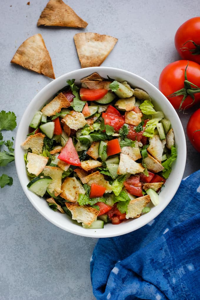 Fattoush Salad Recipe - I Heart Vegetables