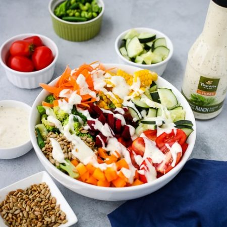 Vegetable Chopped Salad with Ranch - I Heart Vegetables
