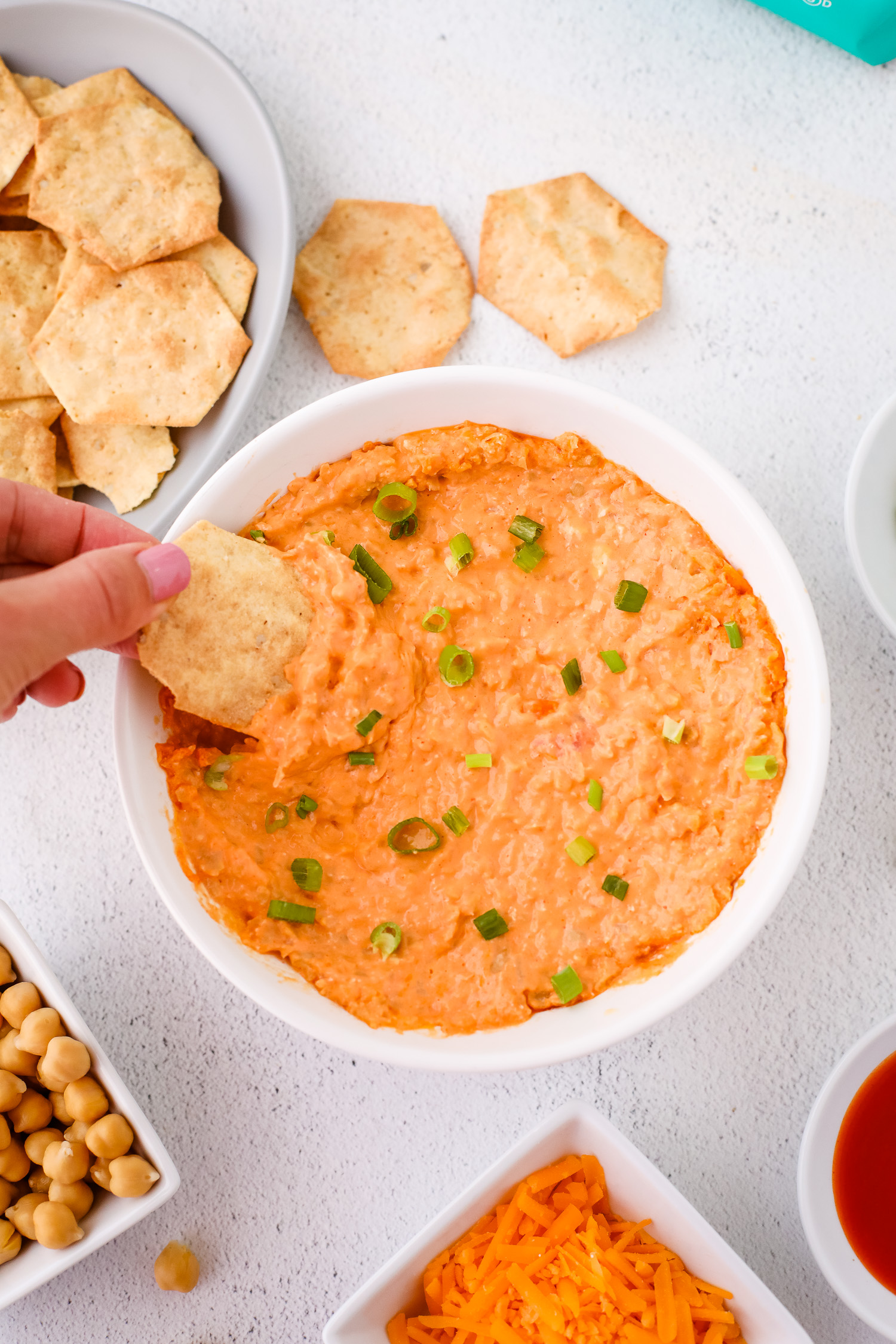 Vegetarian Buffalo Dip - I Heart Vegetables