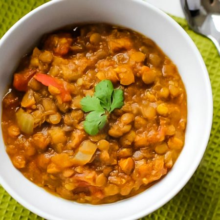 Easy Curried Lentils - I Heart Vegetables