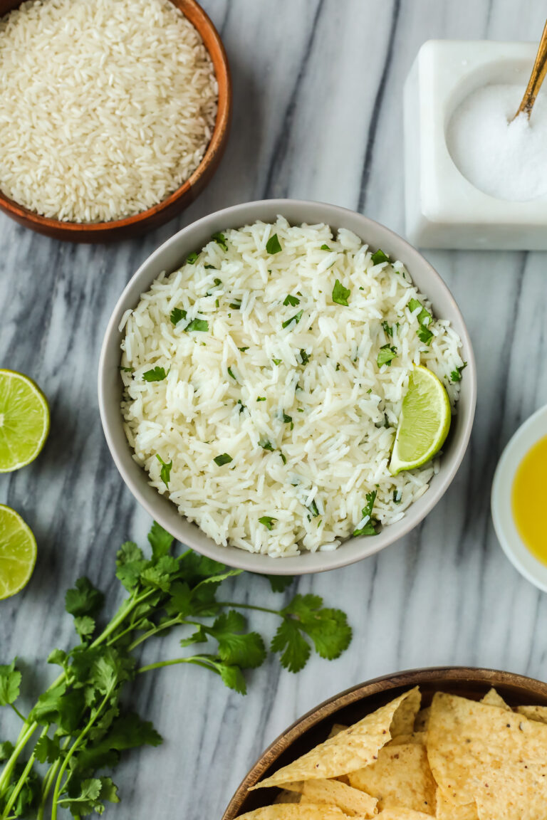 Rice Cooker Cilantro Lime Rice - I Heart Vegetables