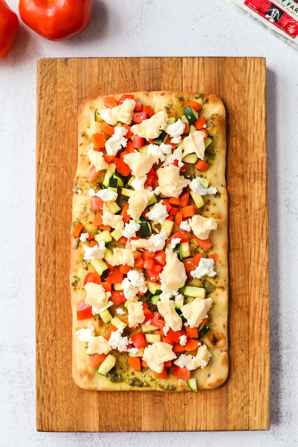 Goat Cheese Flatbread - I Heart Vegetables