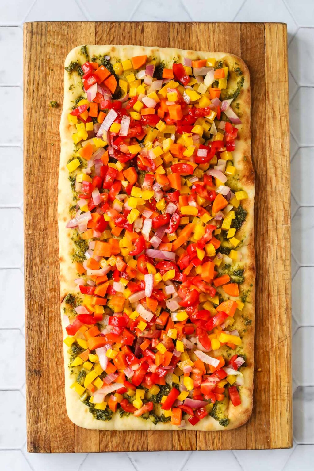 Vegan Flatbread Pizza - I Heart Vegetables