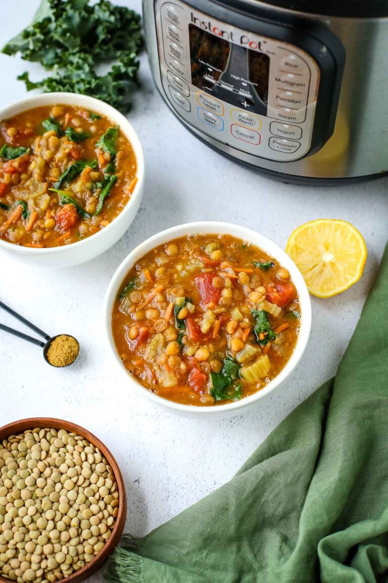 Instant Pot Lentil Soup - I Heart Vegetables