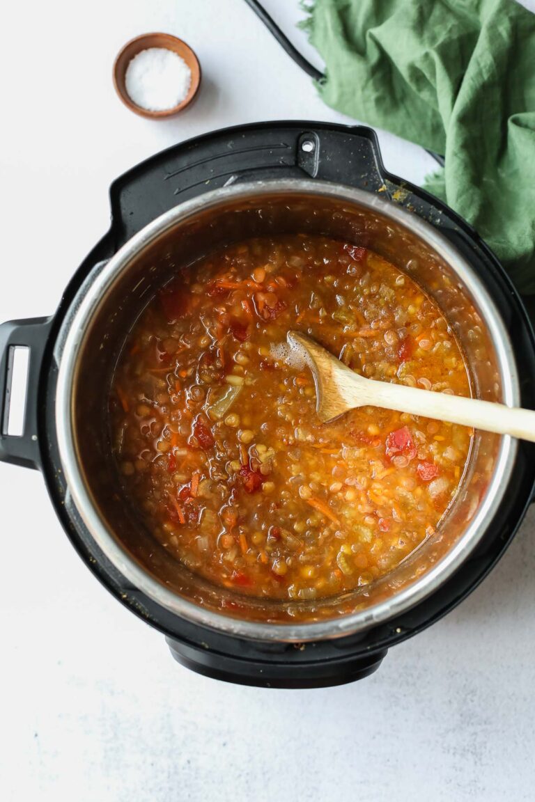 Instant Pot Lentil Soup - I Heart Vegetables