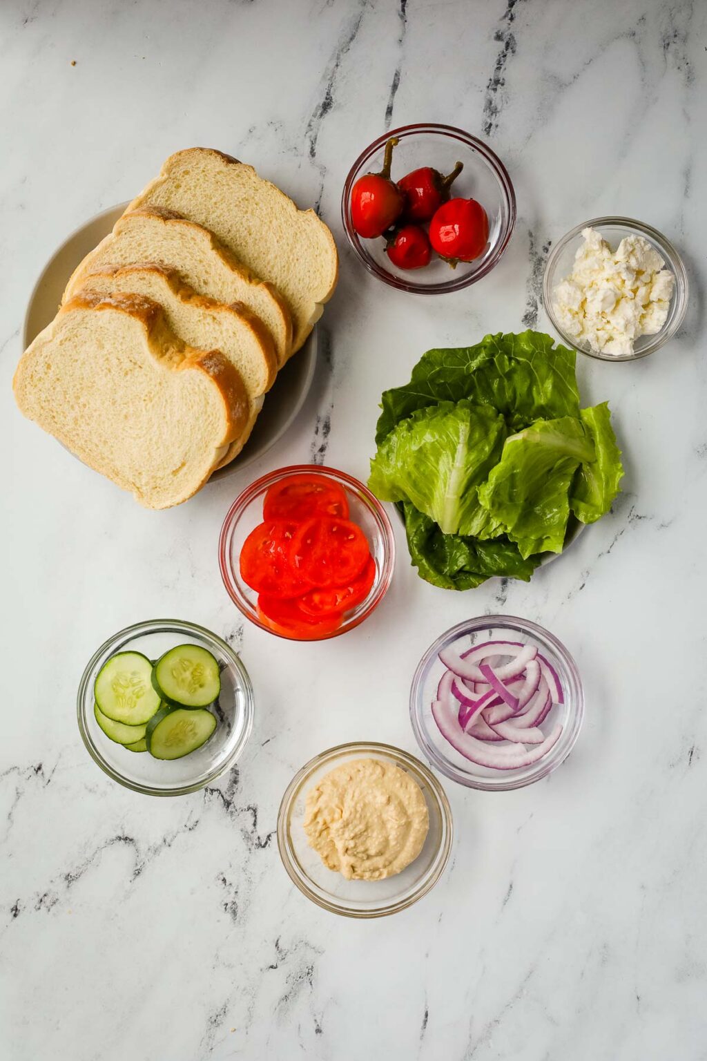 Mediterranean Veggie Sandwich - I Heart Vegetables