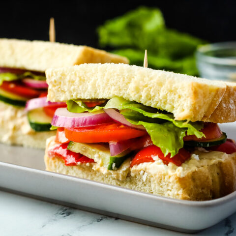 Mediterranean Veggie Sandwich - I Heart Vegetables