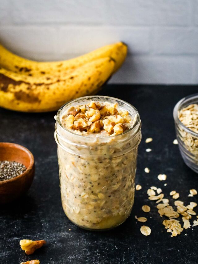 Banana Overnight Oats Recipe - I Heart Vegetables