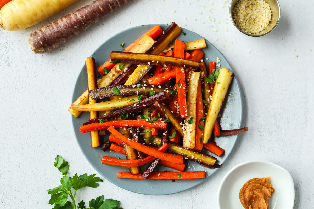 Miso Glazed Carrots - I Heart Vegetables