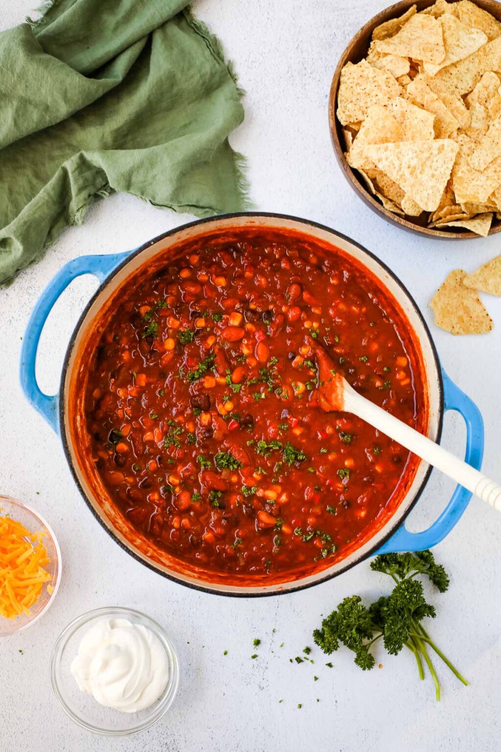 3 Bean Vegetarian Chili - I Heart Vegetables