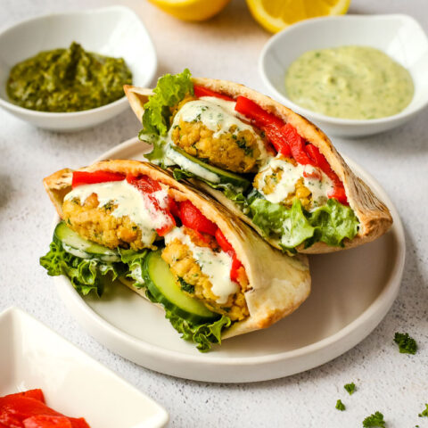 Easy Falafel Sandwich - I Heart Vegetables