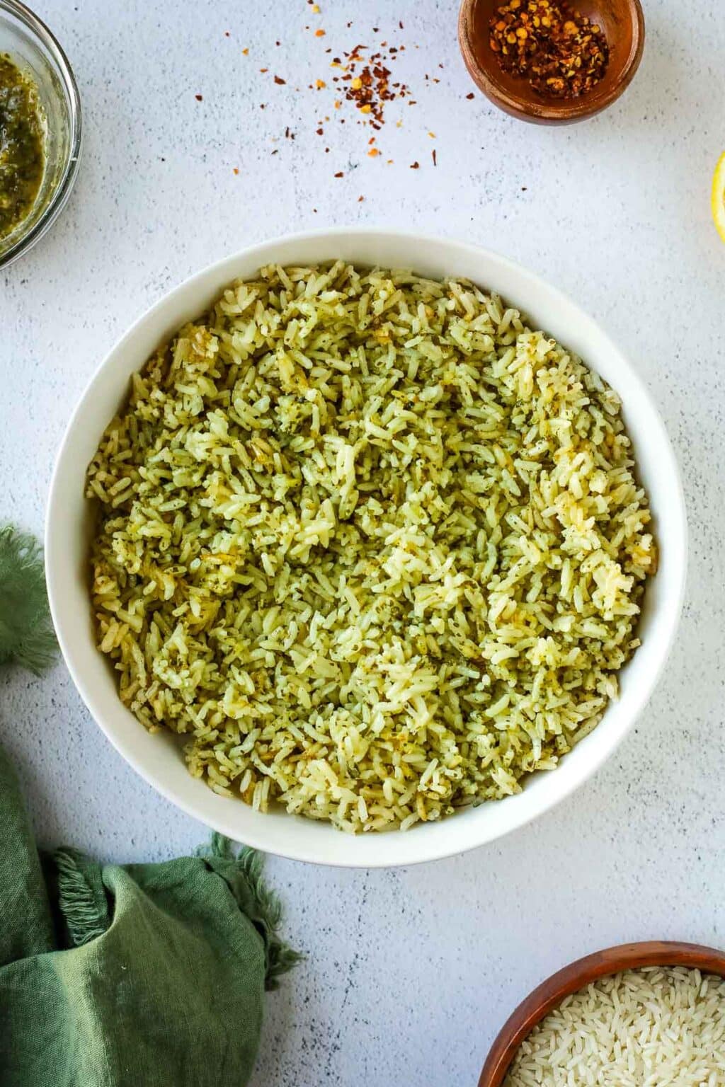 Pesto Rice - I Heart Vegetables