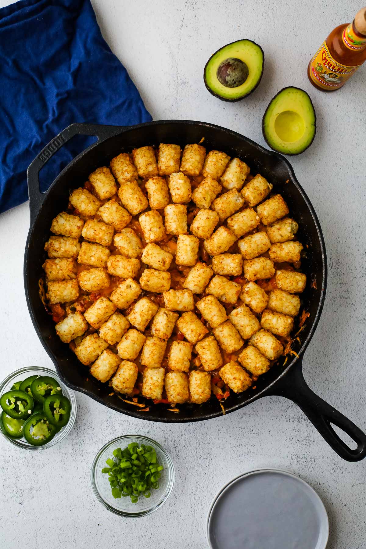Vegetarian Tater Tot Casserole - I Heart Vegetables