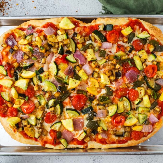 Roasted Vegetable Pizza - I Heart Vegetables