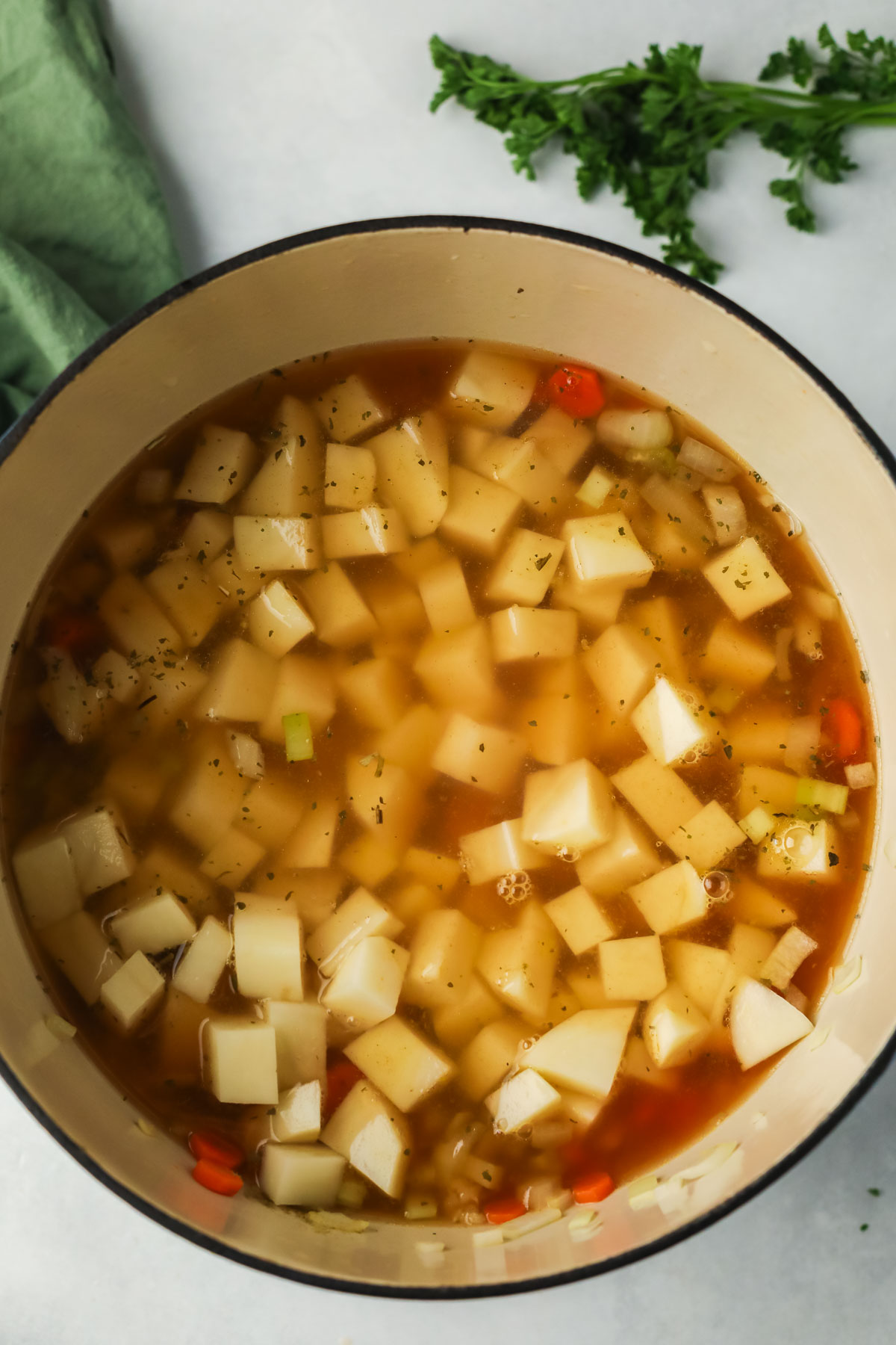 Garlic Bread Soup I Heart Vegetables