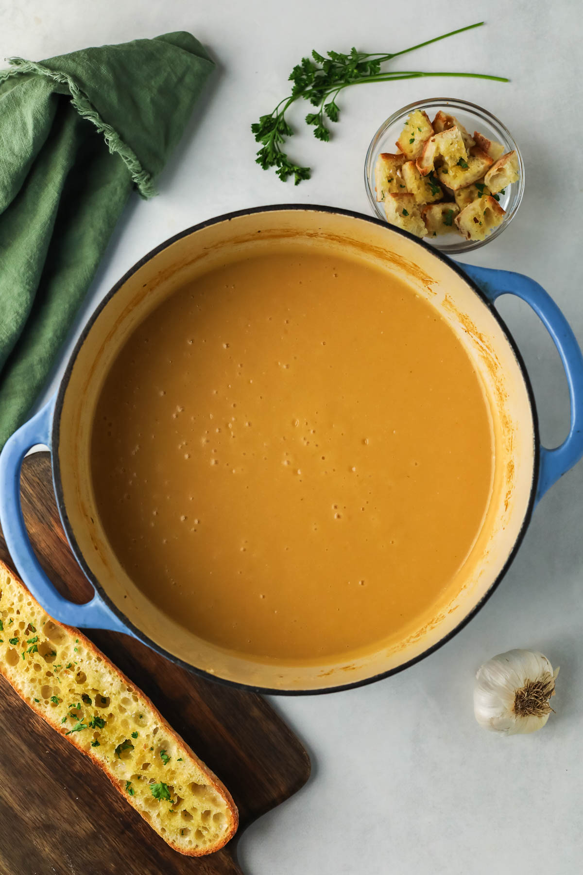 Garlic Bread Soup - I Heart Vegetables