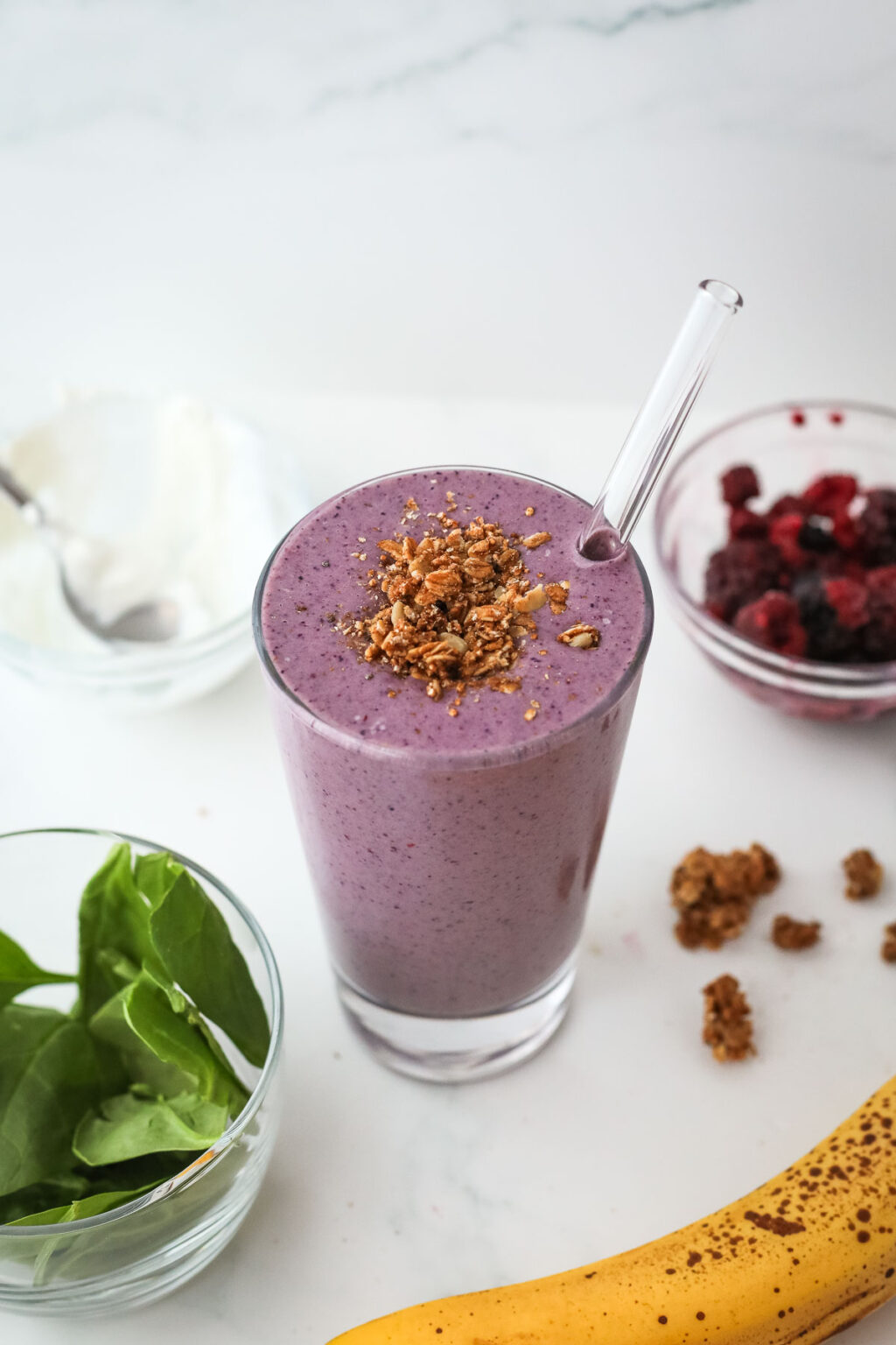 Spinach Berry Smoothie - I Heart Vegetables