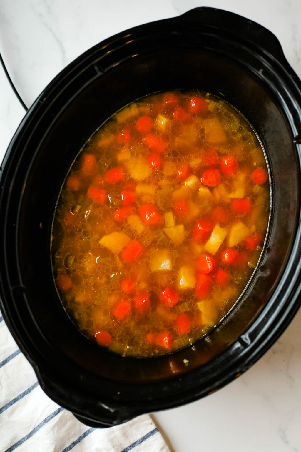 Vegan Slow Cooker Potato Soup - I Heart Vegetables