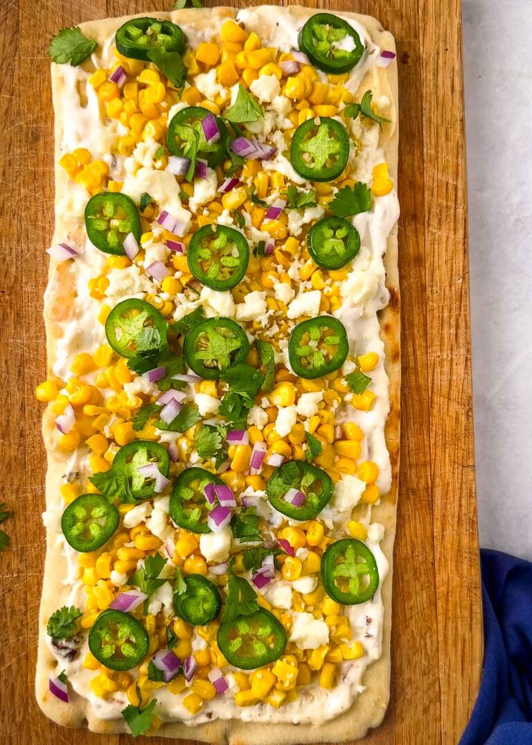 Street Corn Flatbread - I Heart Vegetables