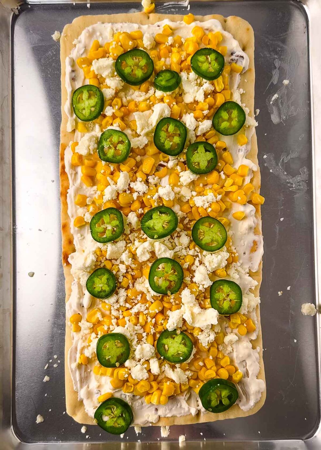 Street Corn Flatbread - I Heart Vegetables