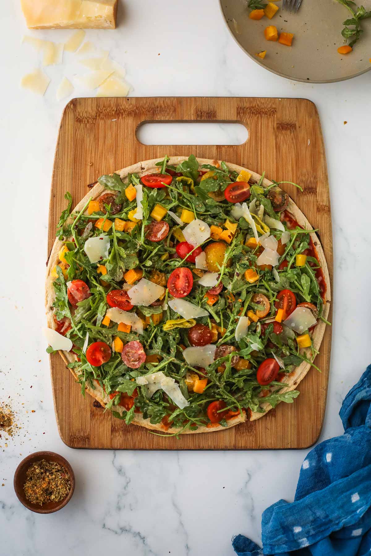 Salad Pizza - I Heart Vegetables