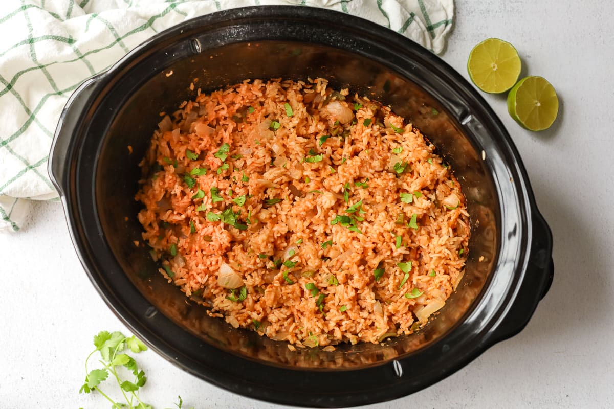 Slow Cooker Mexican Rice - I Heart Vegetables