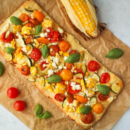 Summer Vegetable Flatbread - I Heart Vegetables