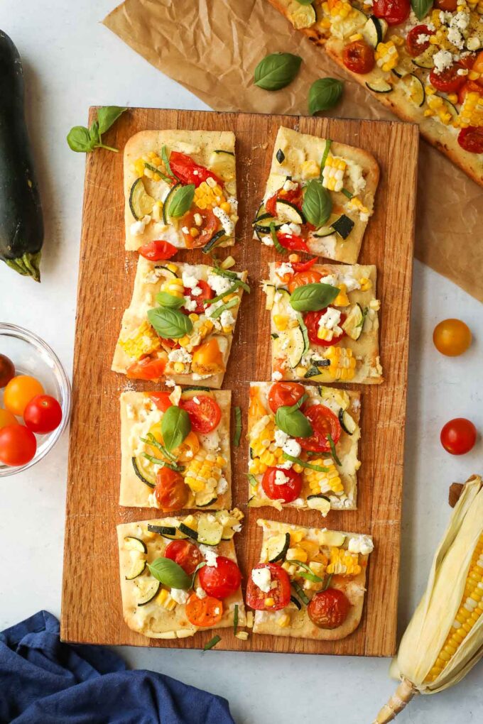 Summer Vegetable Flatbread - I Heart Vegetables