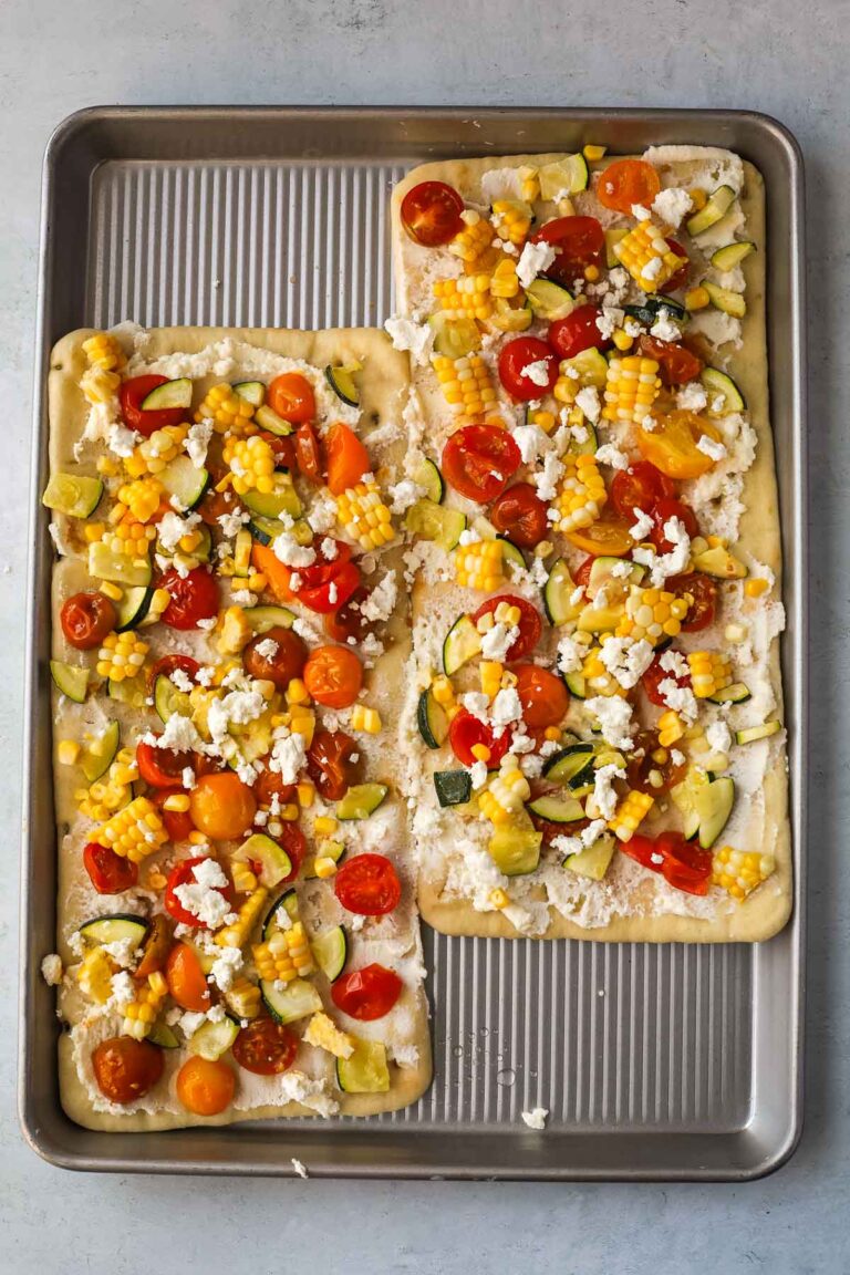 Summer Vegetable Flatbread - I Heart Vegetables
