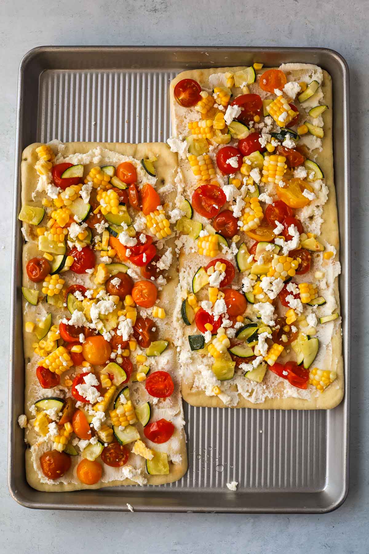 Summer Vegetable Flatbread - I Heart Vegetables