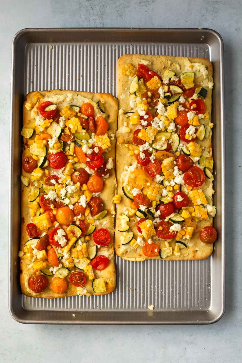Summer Vegetable Flatbread - I Heart Vegetables