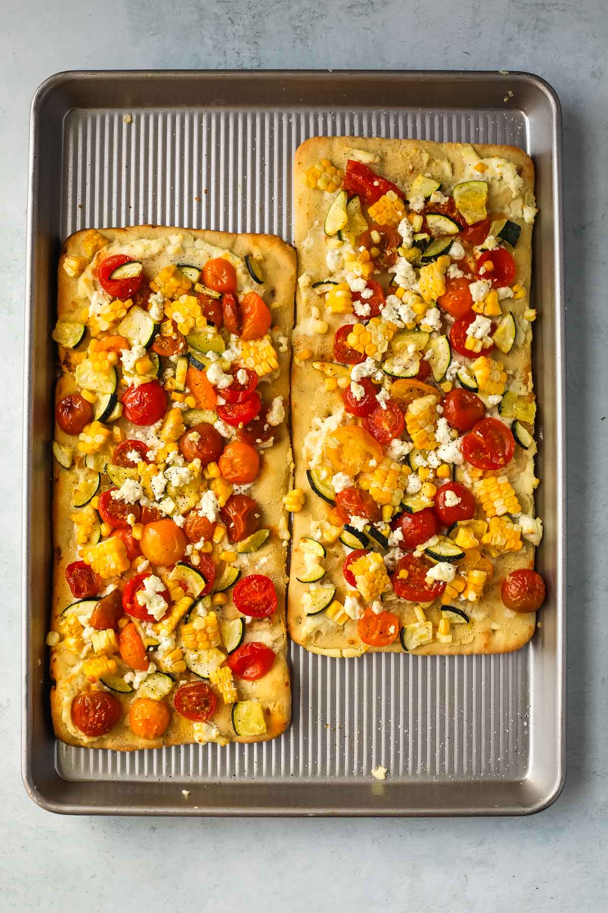 Summer Vegetable Flatbread - I Heart Vegetables