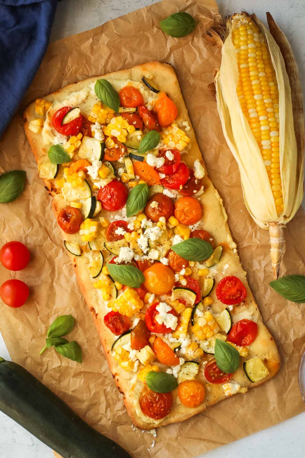 Summer Vegetable Flatbread - I Heart Vegetables