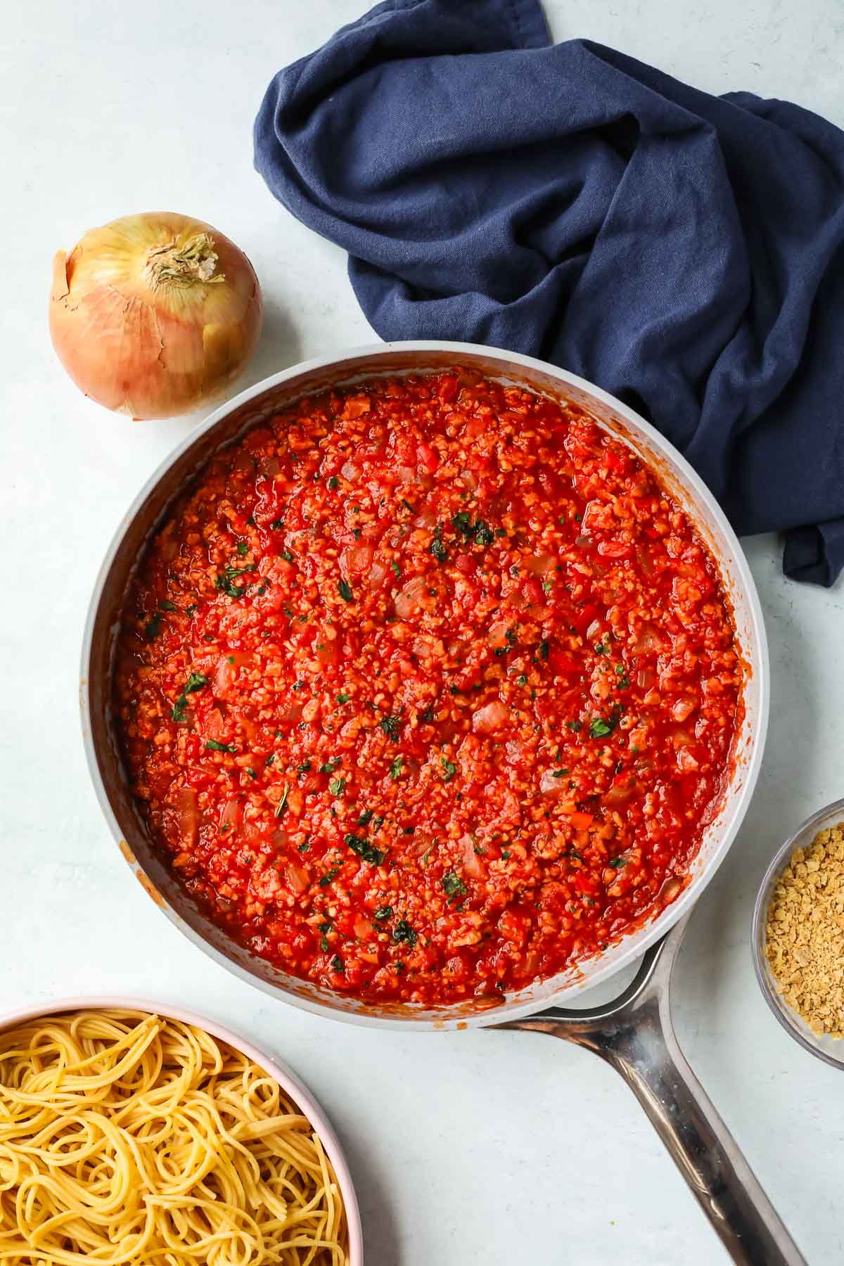 TVP Spaghetti Sauce - I Heart Vegetables