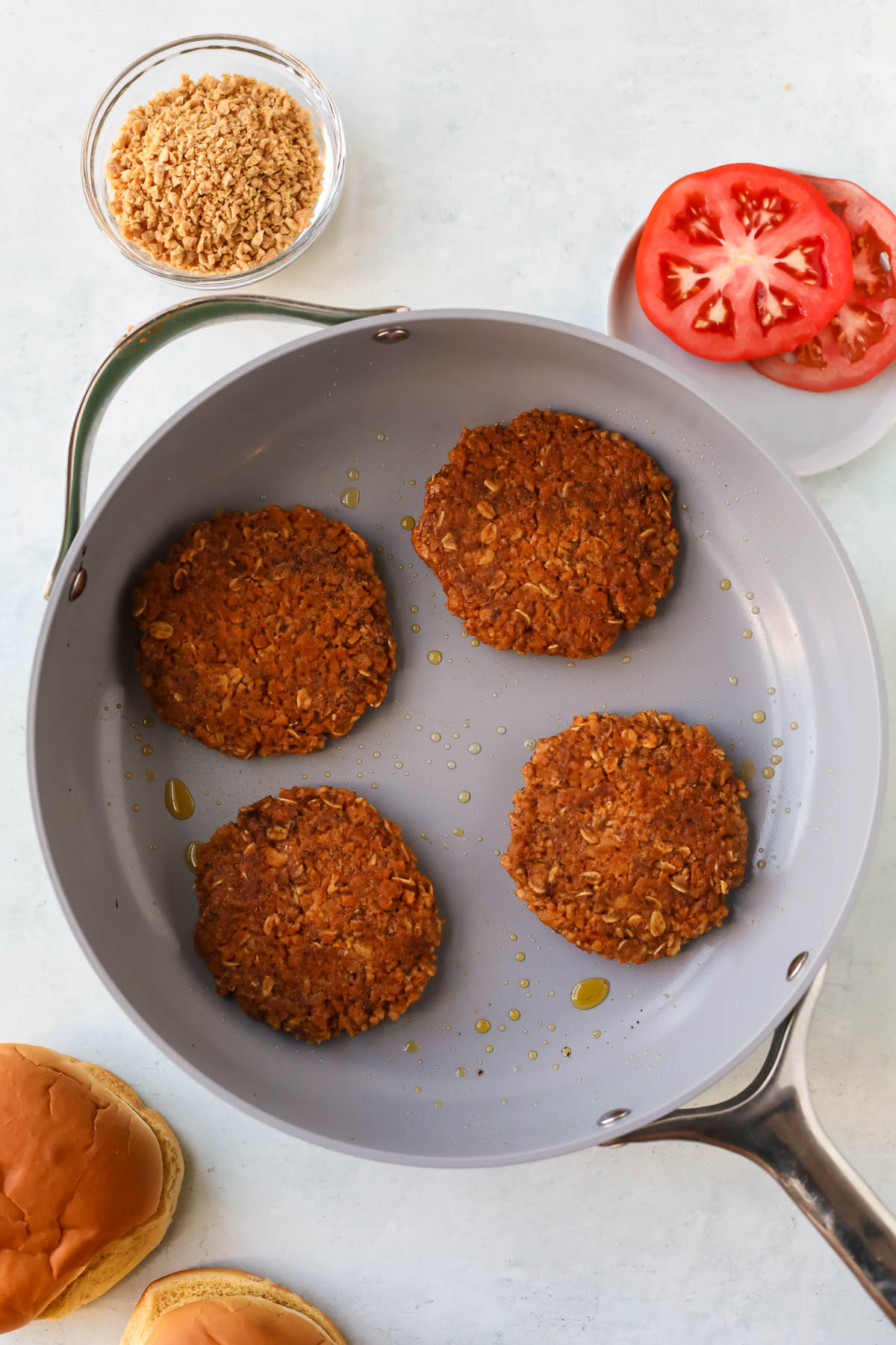 TVP Burgers - I Heart Vegetables