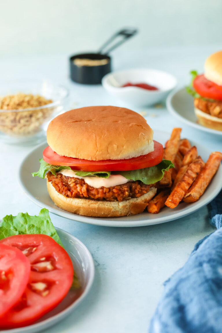 TVP Burgers - I Heart Vegetables