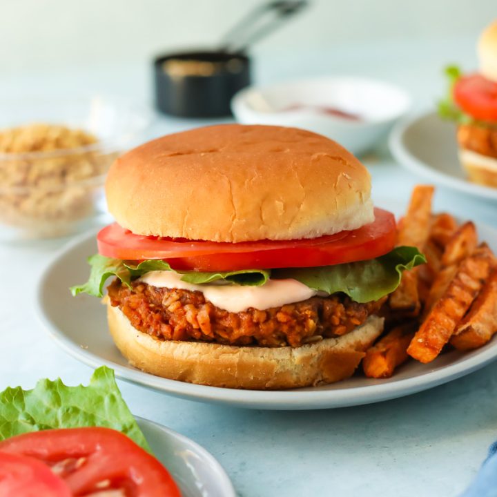 TVP Burgers - I Heart Vegetables