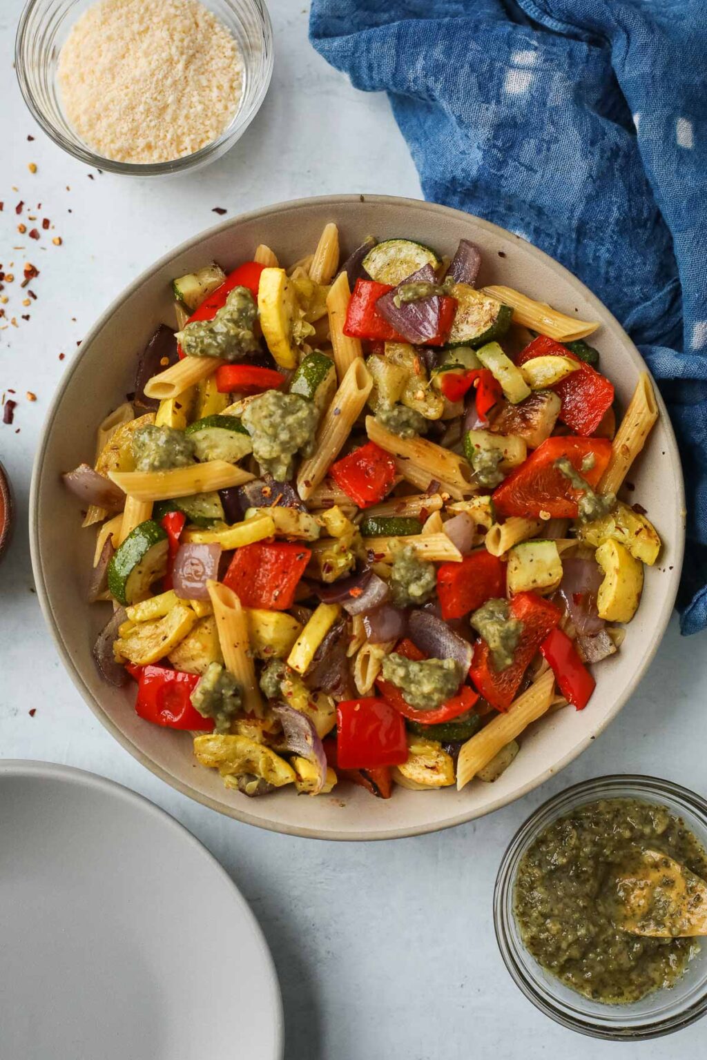 Roasted Vegetable Pasta - I Heart Vegetables