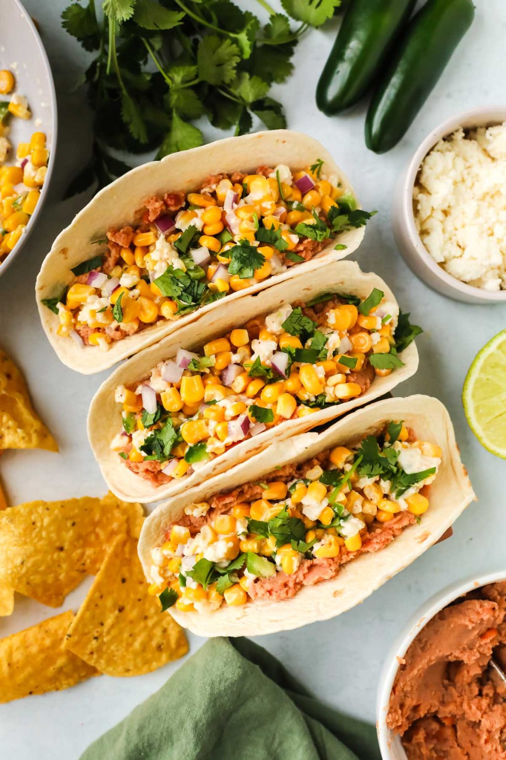 Street Corn Tacos - I Heart Vegetables
