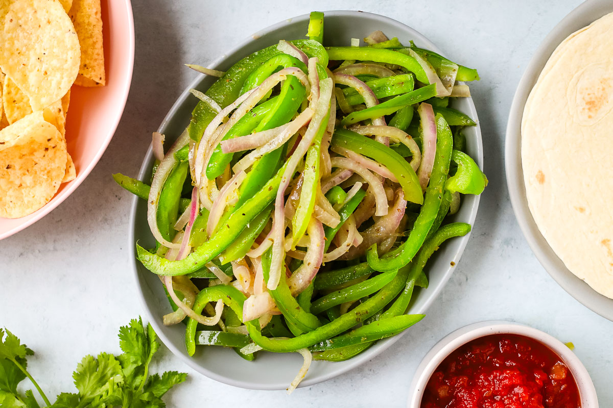 Chipotle Fajita Vegetables - I Heart Vegetables