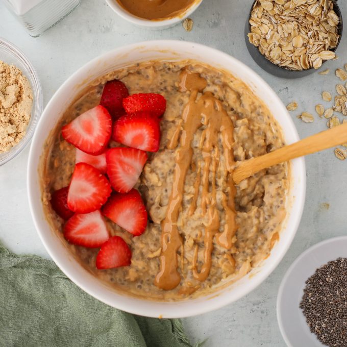 High Protein Oatmeal - I Heart Vegetables