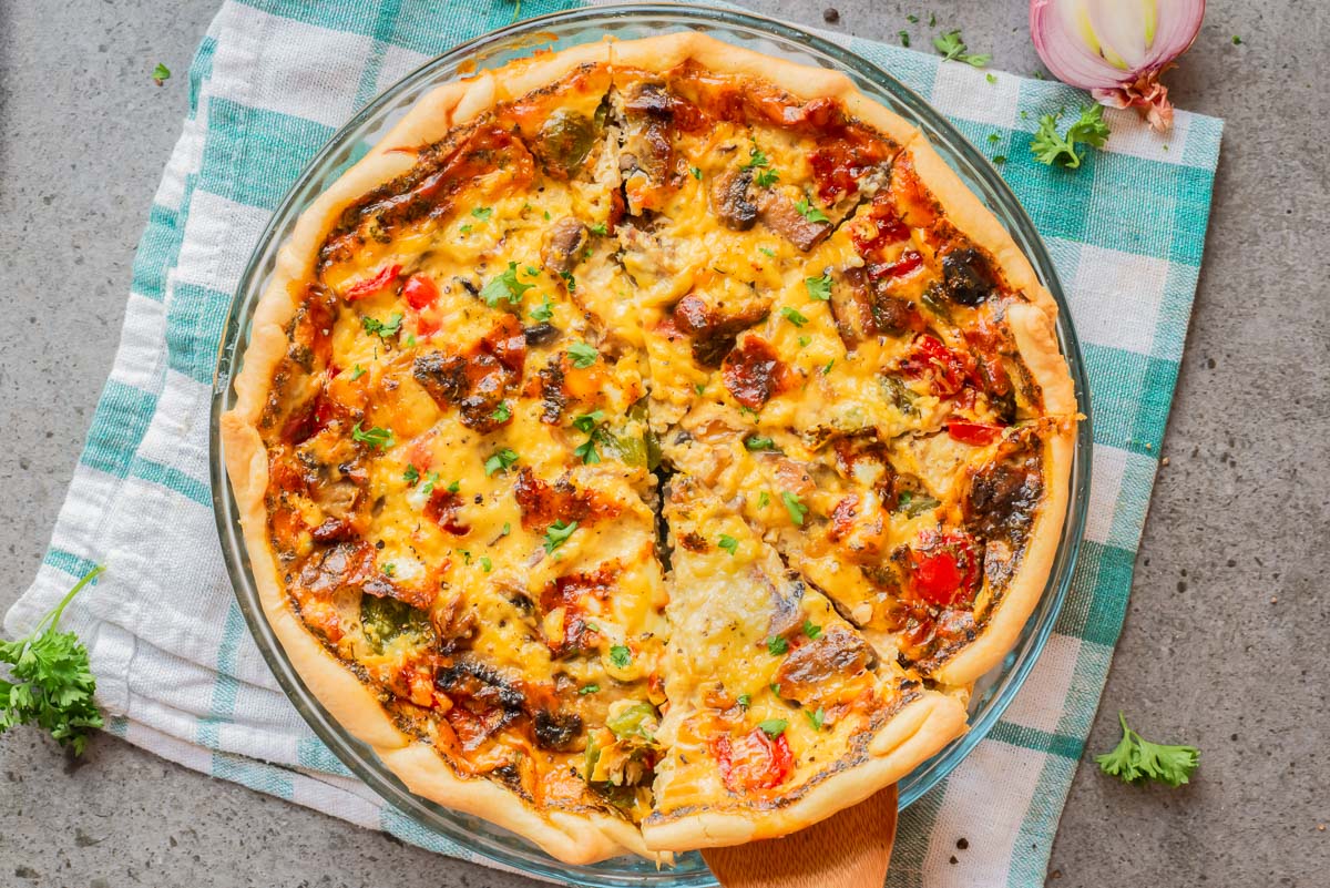 Vegetarian Quiche - I Heart Vegetables