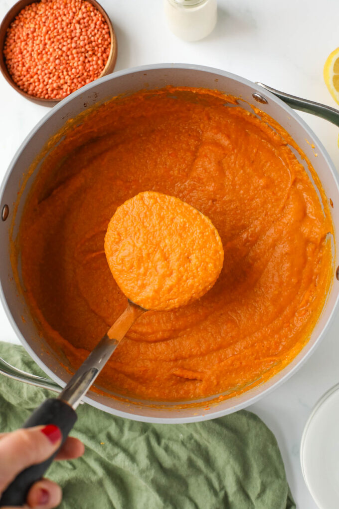 Carrot and Red Lentil Soup - I Heart Vegetables